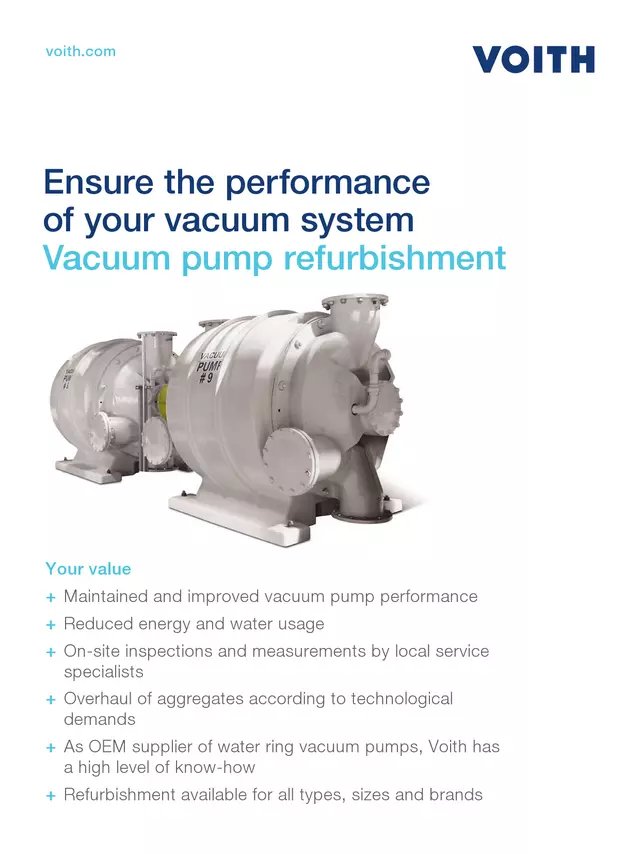 Equipment Services | Voith