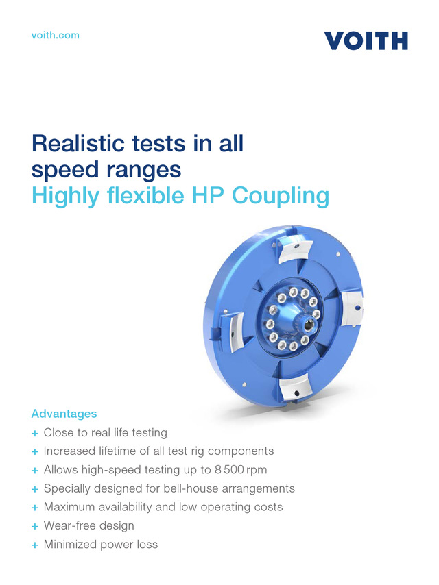 Highly Flexible Couplings | Voith