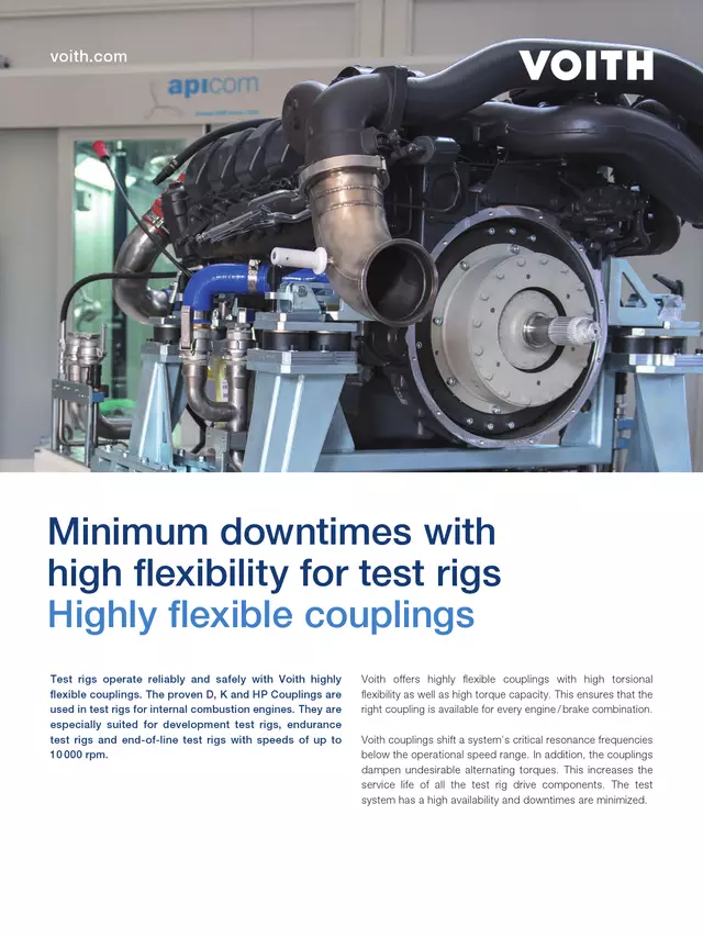 Highly Flexible Couplings | Voith
