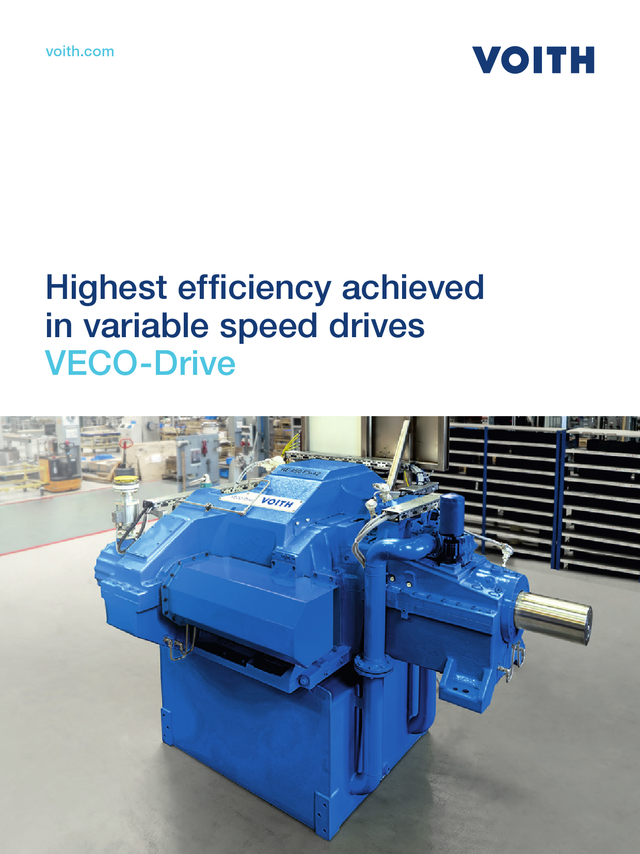 Variable speed drives | Voith