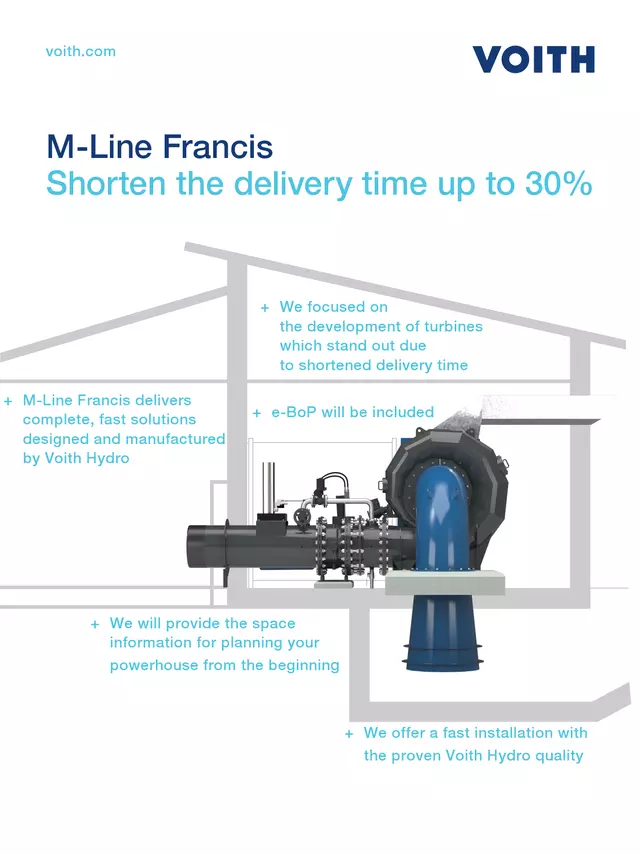 M-Line – Modular line for Small Hydro solutions at Voith | Voith