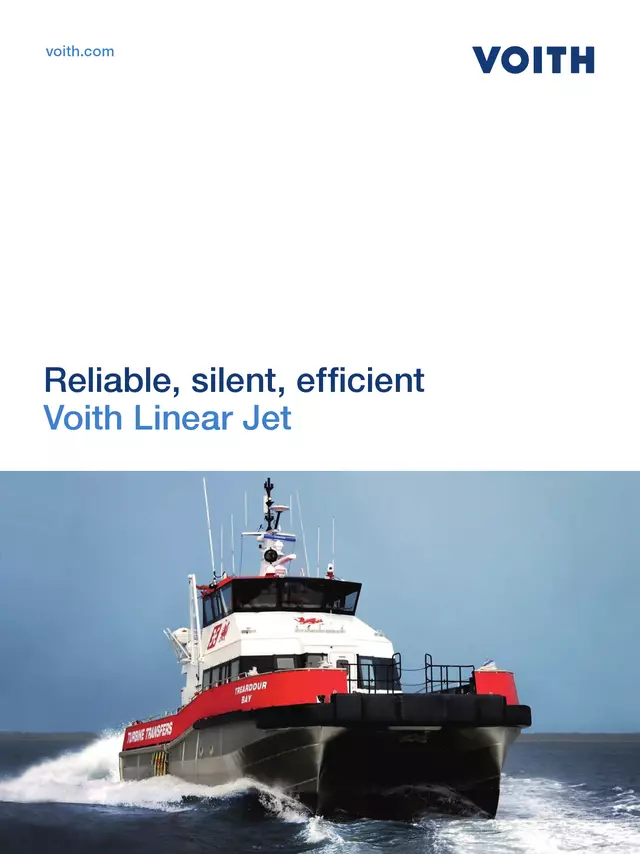 High efficiency at all speeds: The Voith Linear Jet | Voith