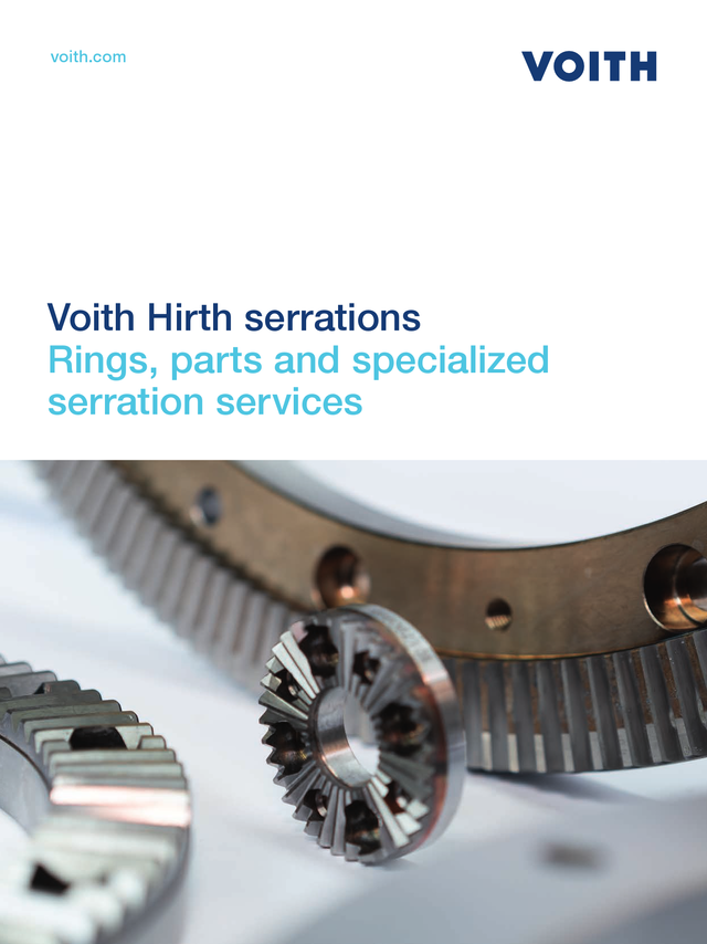 Hirth serrations | Voith