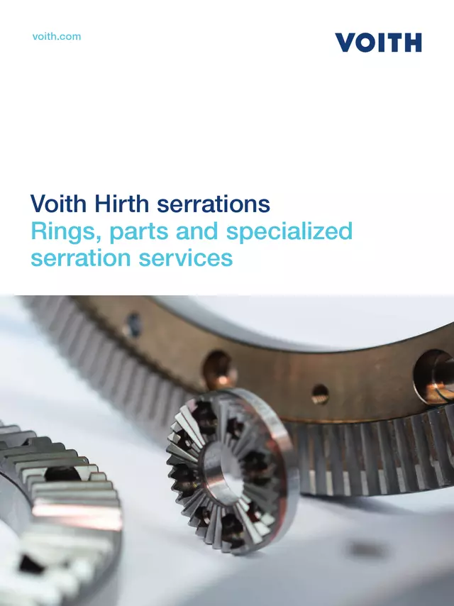 Hirth serrations | Voith