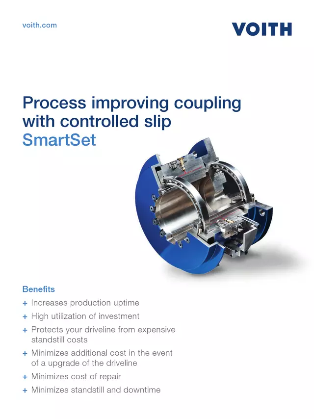 SafeSet torque limiting couplings - Driveline intelligence | Voith