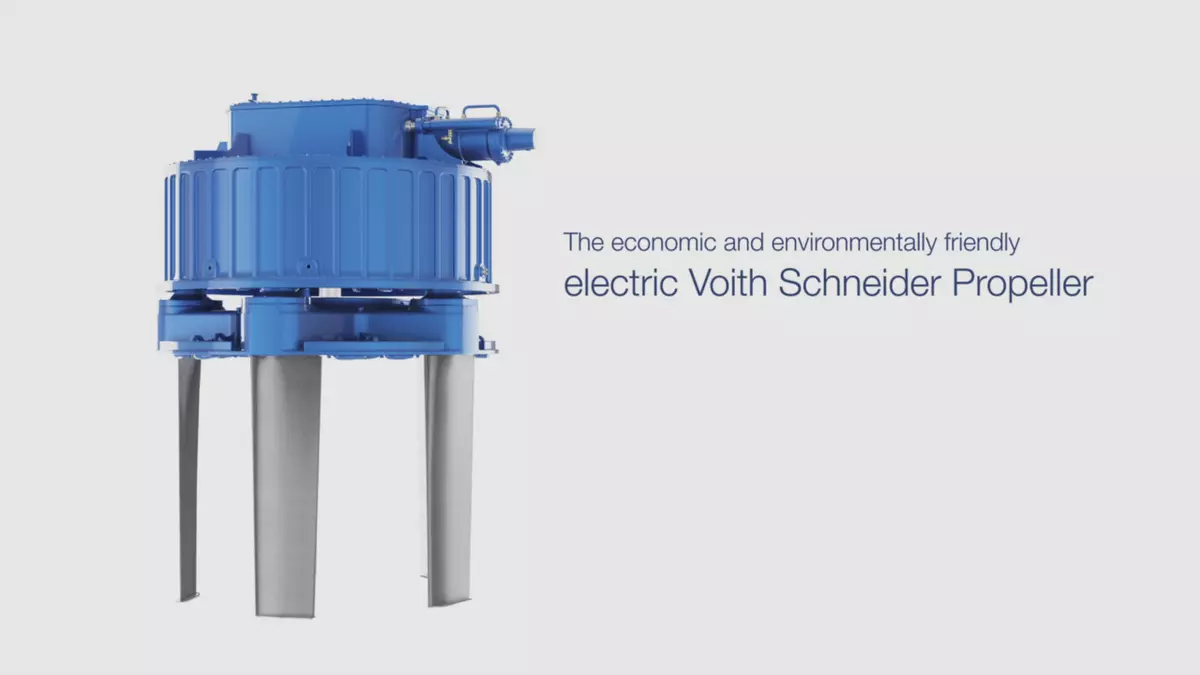 VSP marine propulsion system: Turbine installation at sea | Voith