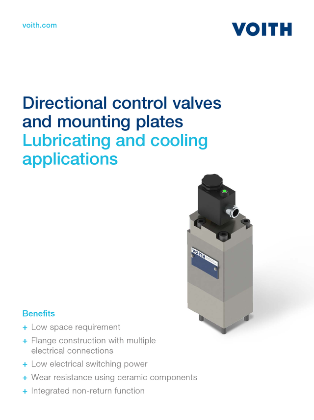 Hydraulic valve technology | Voith