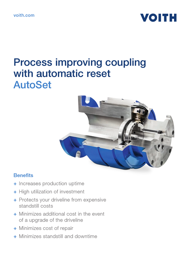 Voith torque limiting couplings - Driveline intelligence | Voith