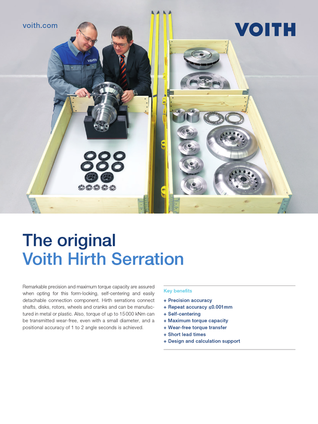Hirth serrations | Voith