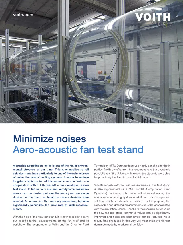 High performance fans | Voith