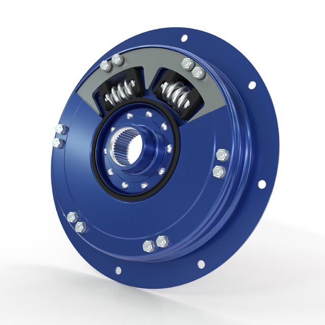 Der Voith Hydrodamp dämpft hydraulisch und isoliert Schwingungen des ...