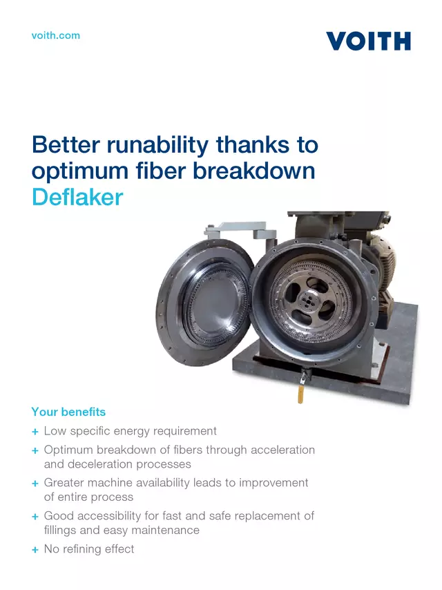 Refining and deflaking | Voith