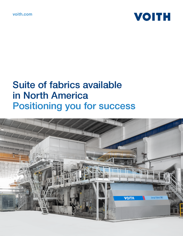Voith fabrics available in North America | Voith