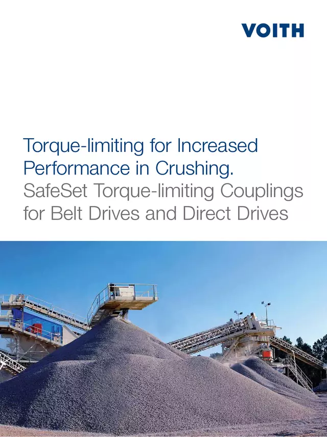 SafeSet torque limiting couplings - Driveline intelligence | Voith